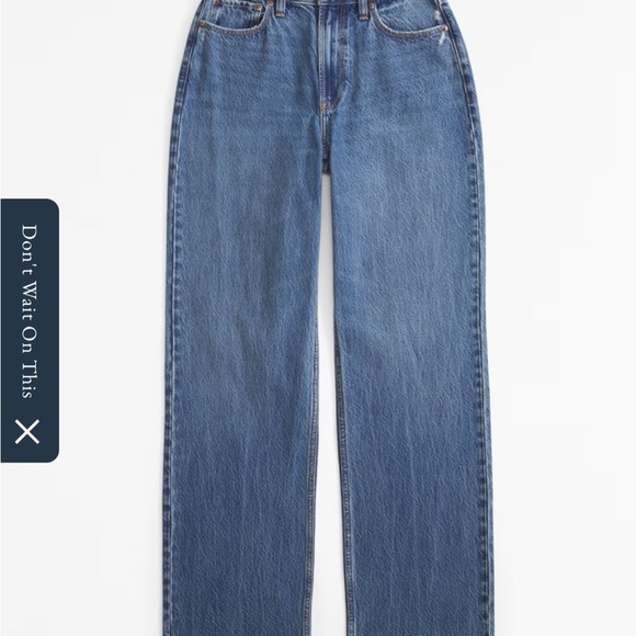 Abercrombie & Fitch | Jeans | Curve Love High Rise Loose Jeans | Poshmark